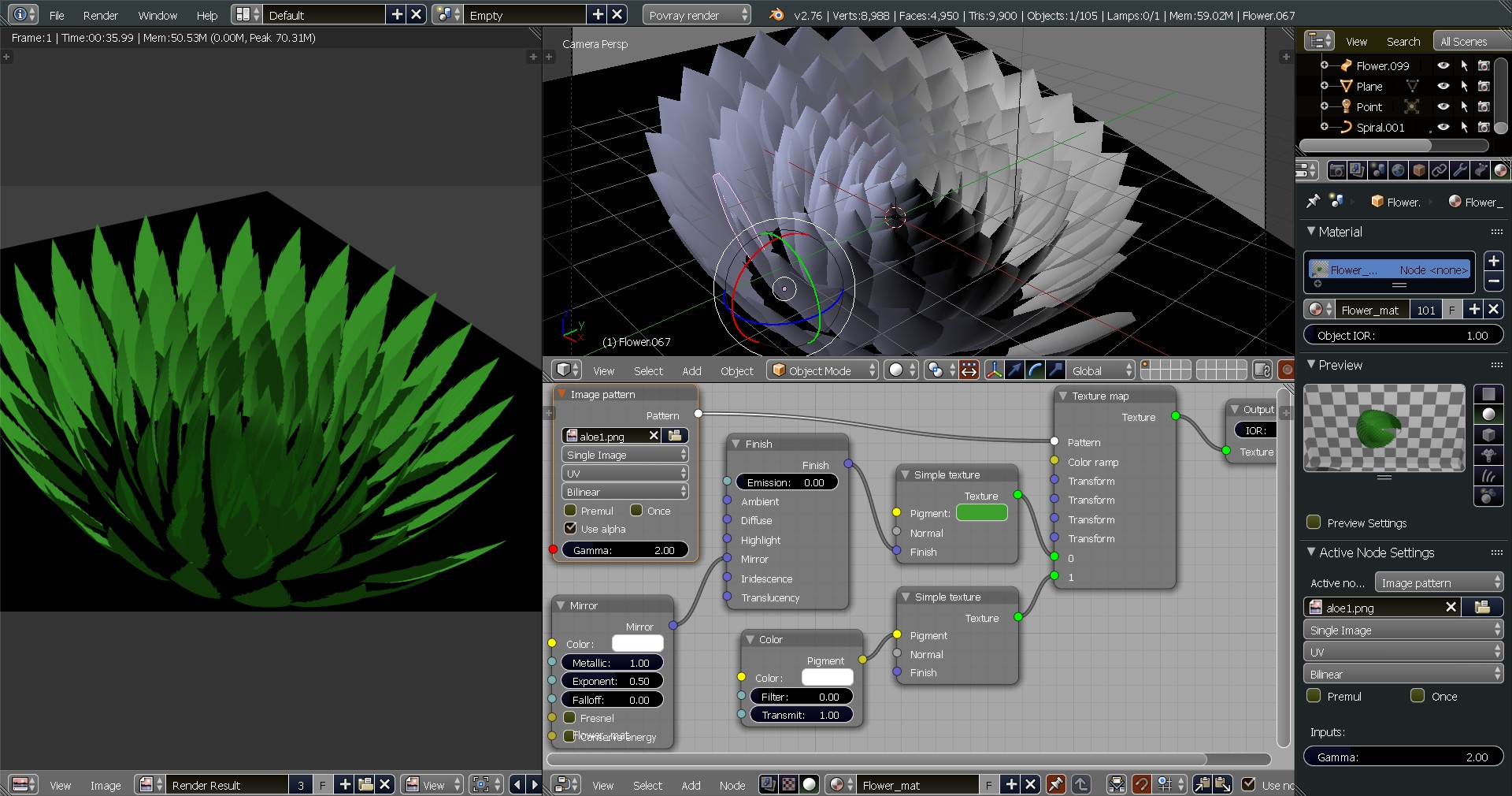 POV-Ray: Newsgroups: povray.binaries.images: BlendPov-alternative: screenshots